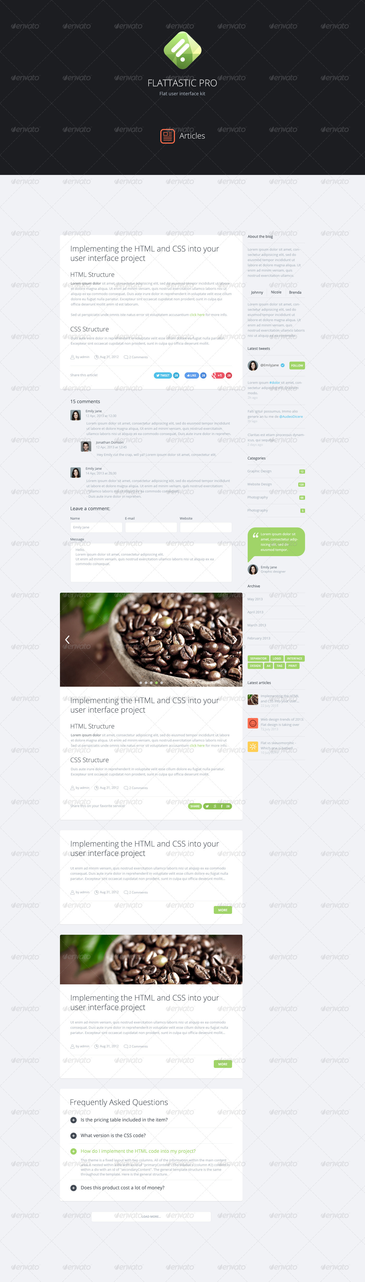 Flattastic Pro, Web Elements | GraphicRiver