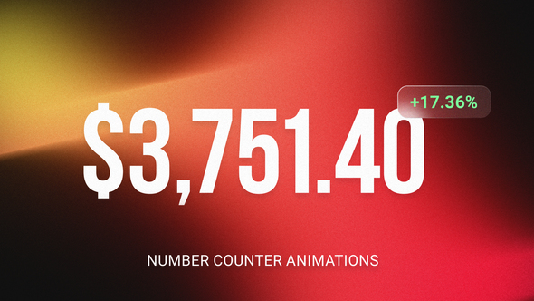 Number Counter Animations, Premiere Pro Templates | VideoHive