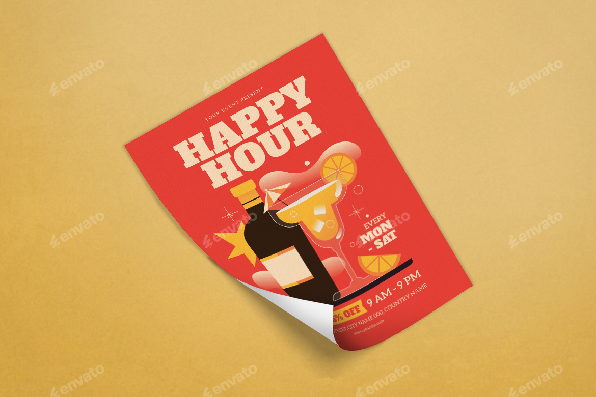 Happy Hour, Print Templates | GraphicRiver