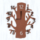 Tree Wall Clock and Base Mesh by zahmetr | 3DOcean