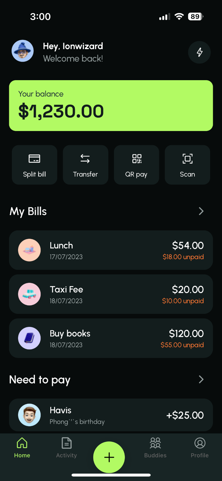 Ion Splitz -Ionic Split Bills & E-Wallet UI Theme | Ionic 8 | Capacitor 7 by IonWizard