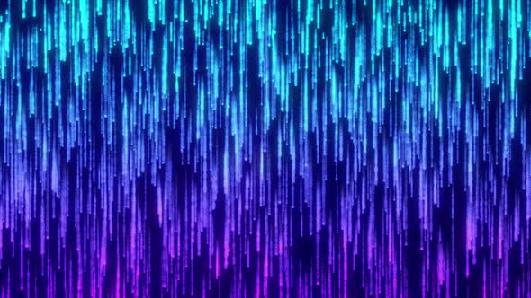 Particle Falling, Animation Of Particle Rain Background, Colorful ...