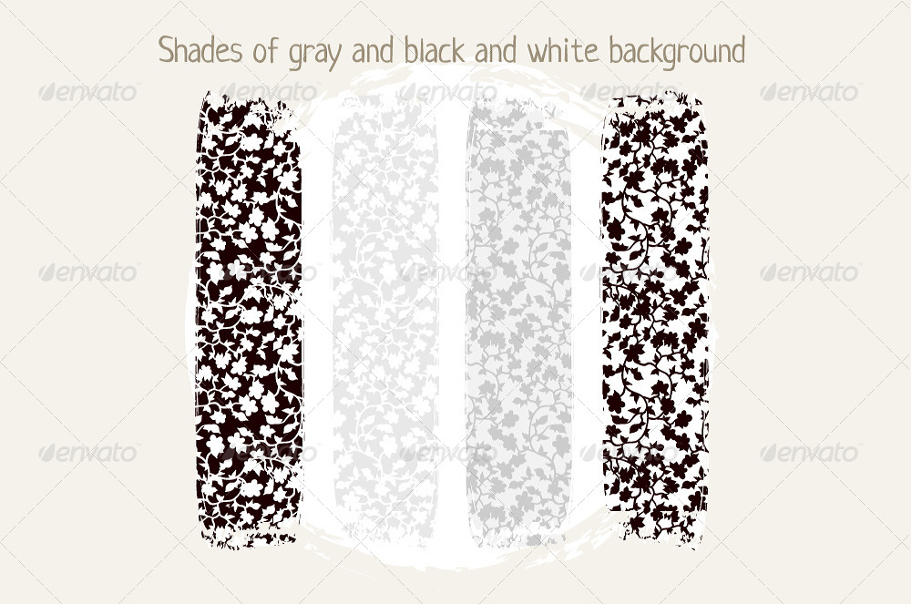 Japanese Cherry Tree Patterns Pack , Vectors | GraphicRiver