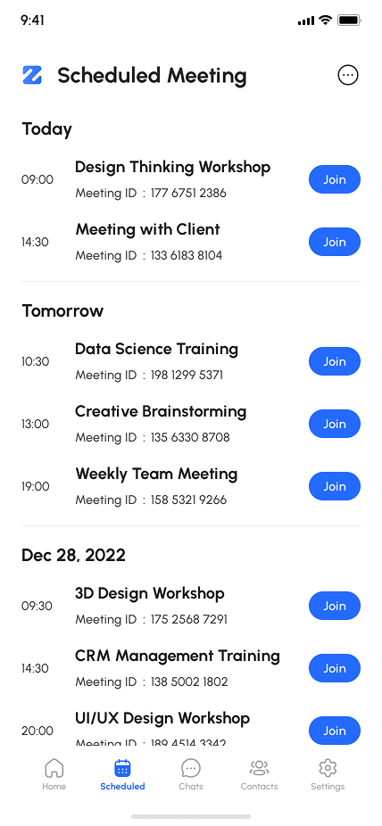 Zomo - Video Conferencing & Online Meeting React Native CLI App UI Kit by lalaWeb