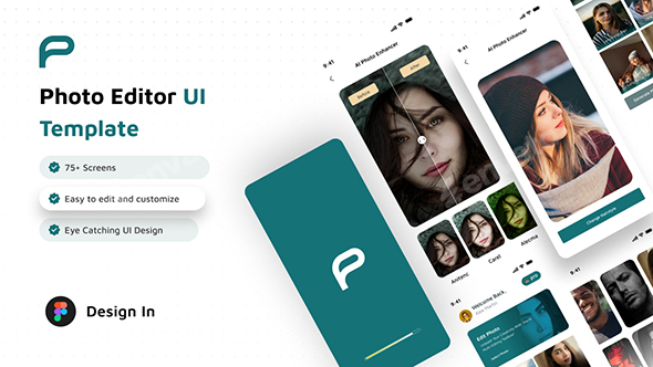 AI Photo Generator Mobile App UI Template, Web Elements | GraphicRiver