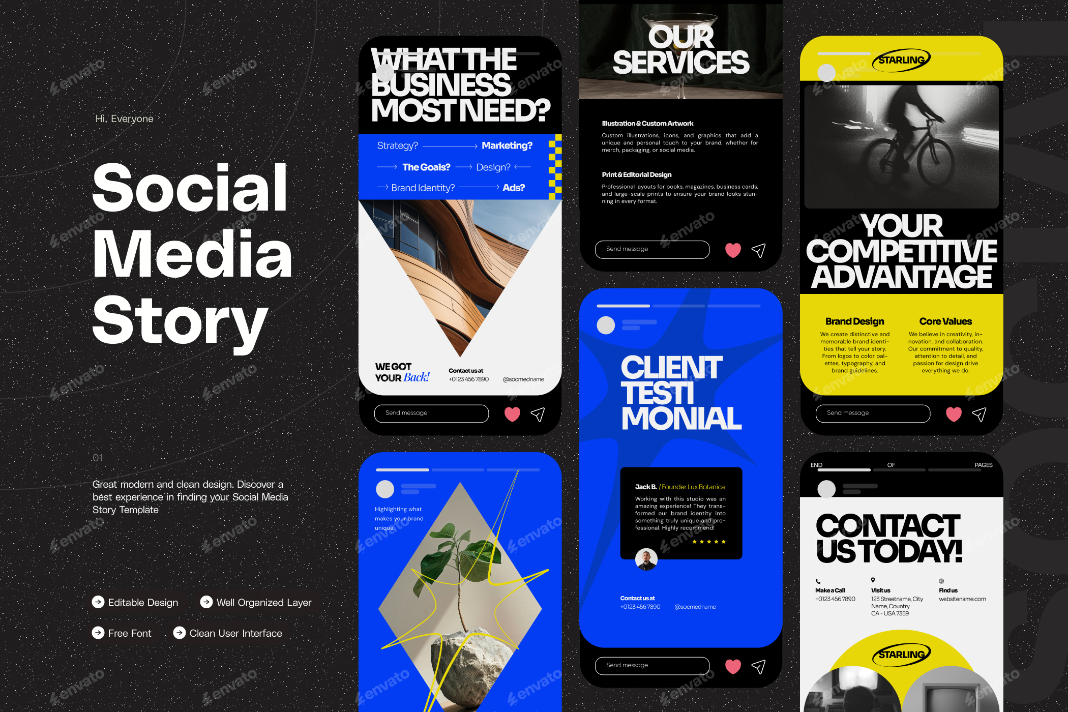 Creative Agency - Instagram Story, Web Elements | GraphicRiver
