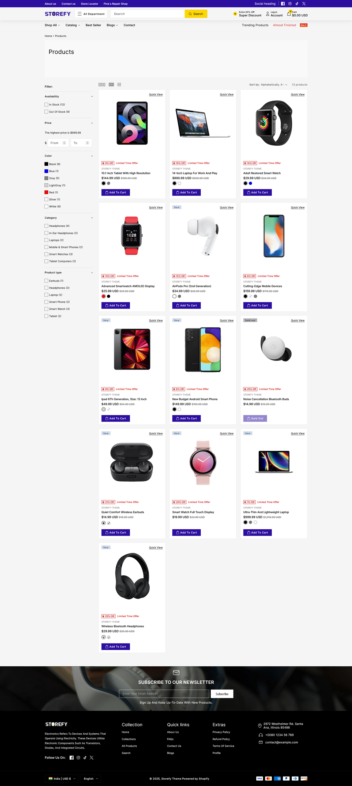 Storefy - Multipurpose Shopify OS 2.0 Theme by eptheme | ThemeForest