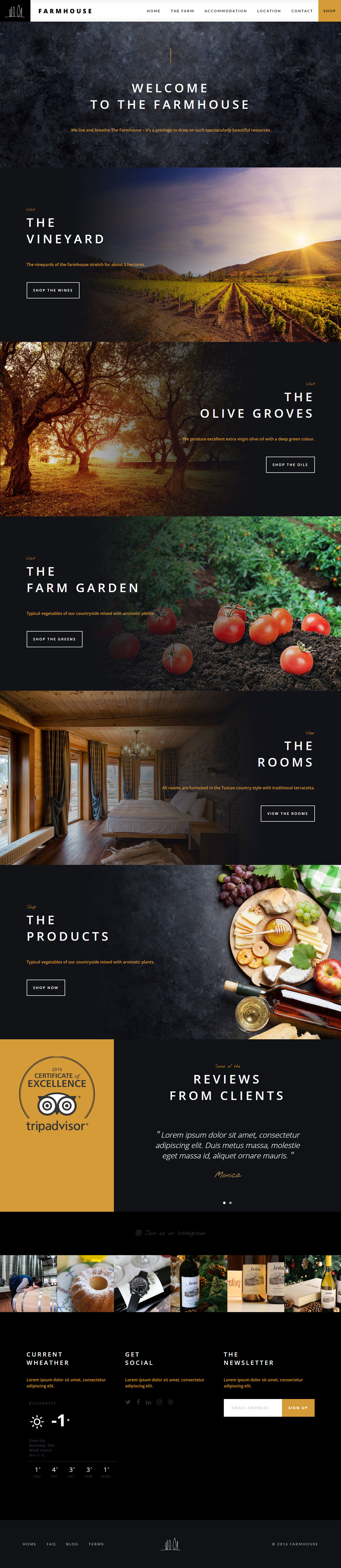 Farmhouse - Agrotourism, Farm and Agriculture WordPress Theme by disgogo
