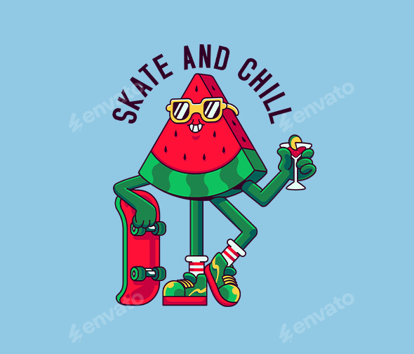 Summer Mascot & Badge Logo, Web Elements | GraphicRiver