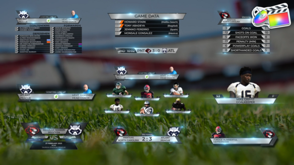 Sport Lower Thirds And Elements for FCPX, Apple Motion Templates ...