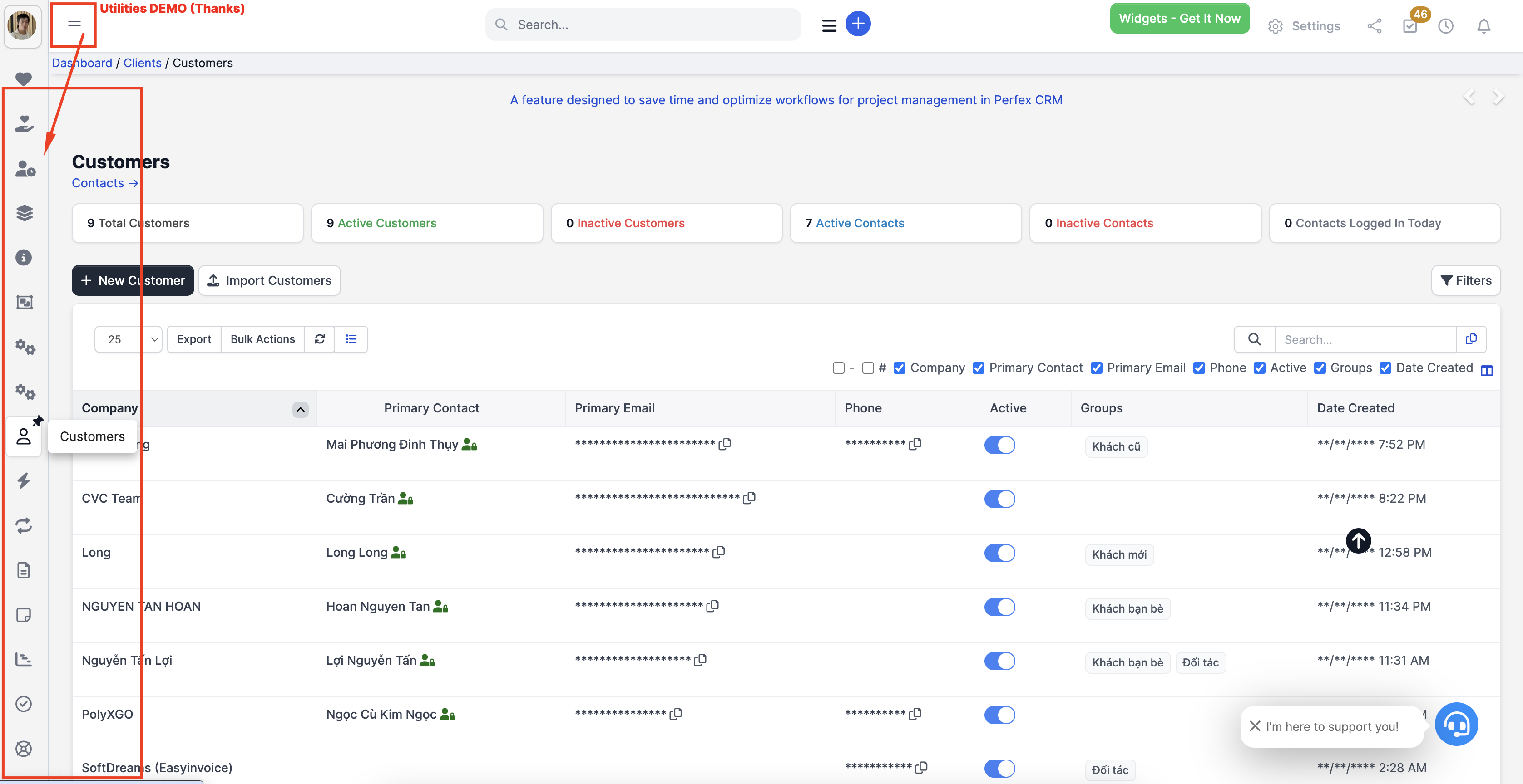 PolyUtilities for Perfex CRM: Quick Access Menu, Custom JS, CSS, and More by polyxgo