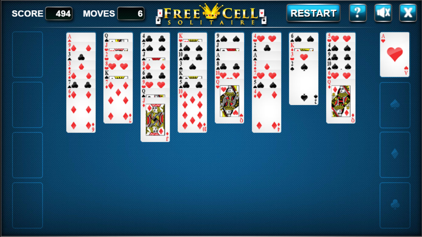 FreeCell Solitaire - HTML5 Solitaire Game by codethislab | CodeCanyon
