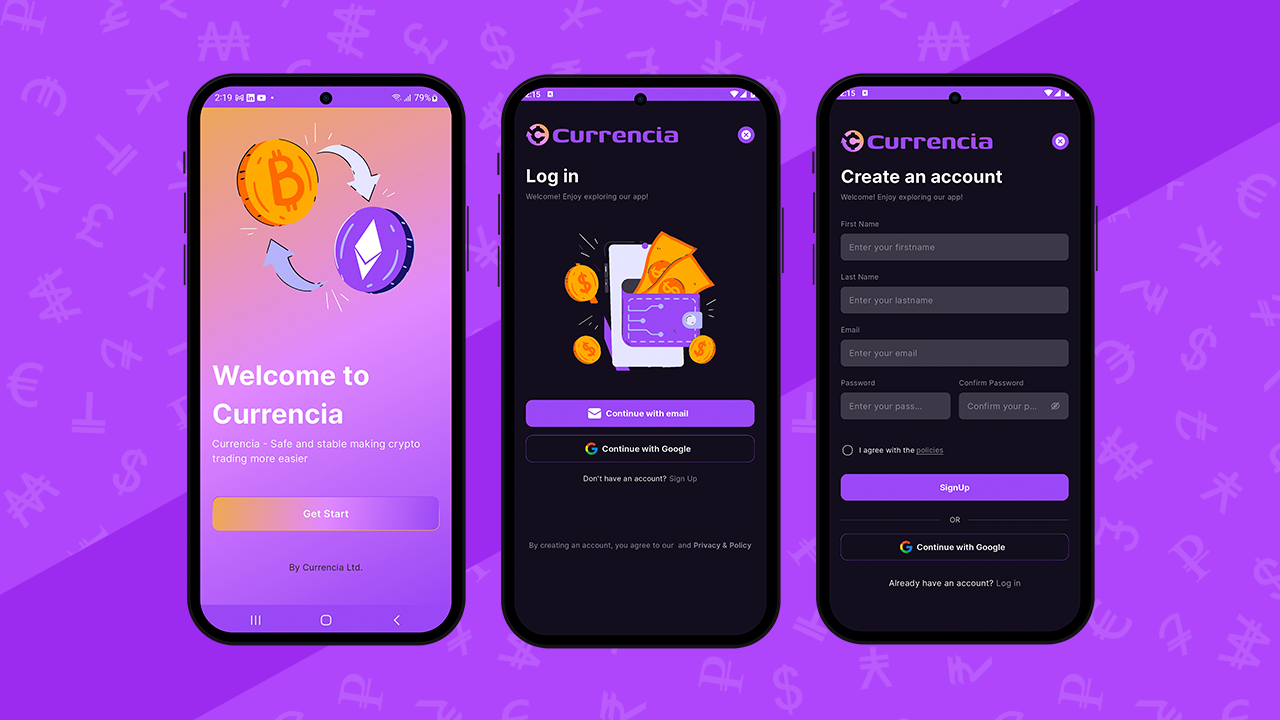 Currencia - Currency Exchange Flutter App With Web Admin by ViserLab
