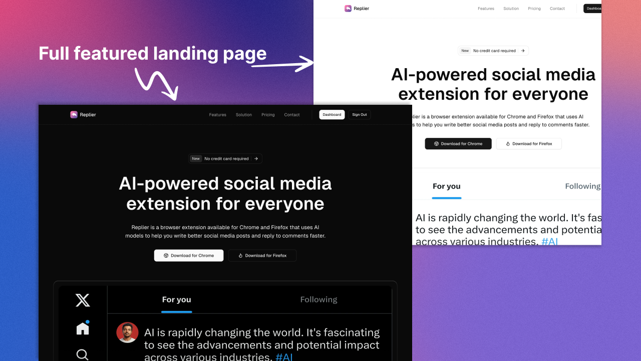 Replier SaaS - AI Content Generator for Social Media by mmikhan ...