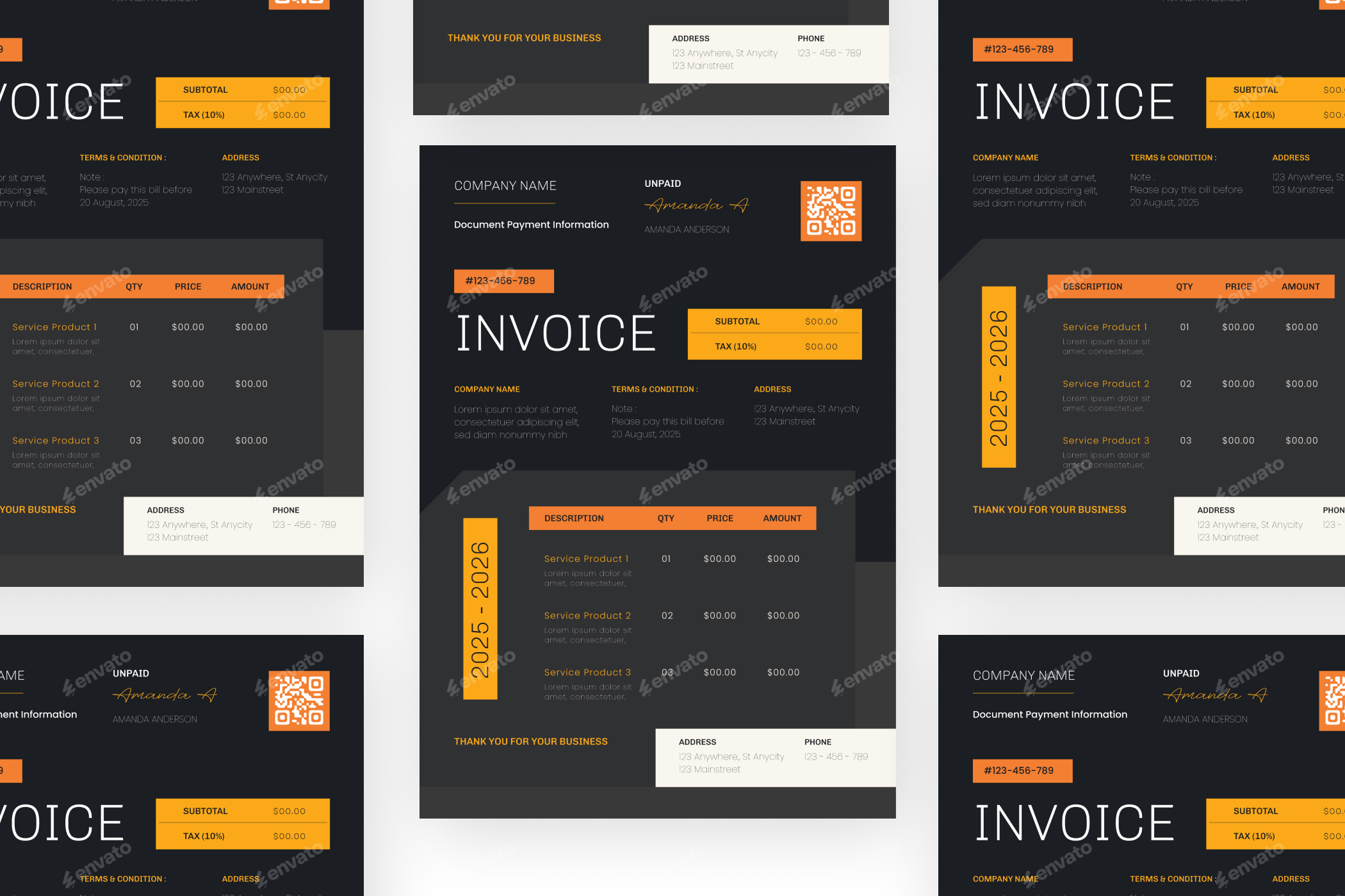 Navy Payment - Invoice, Print Templates | GraphicRiver