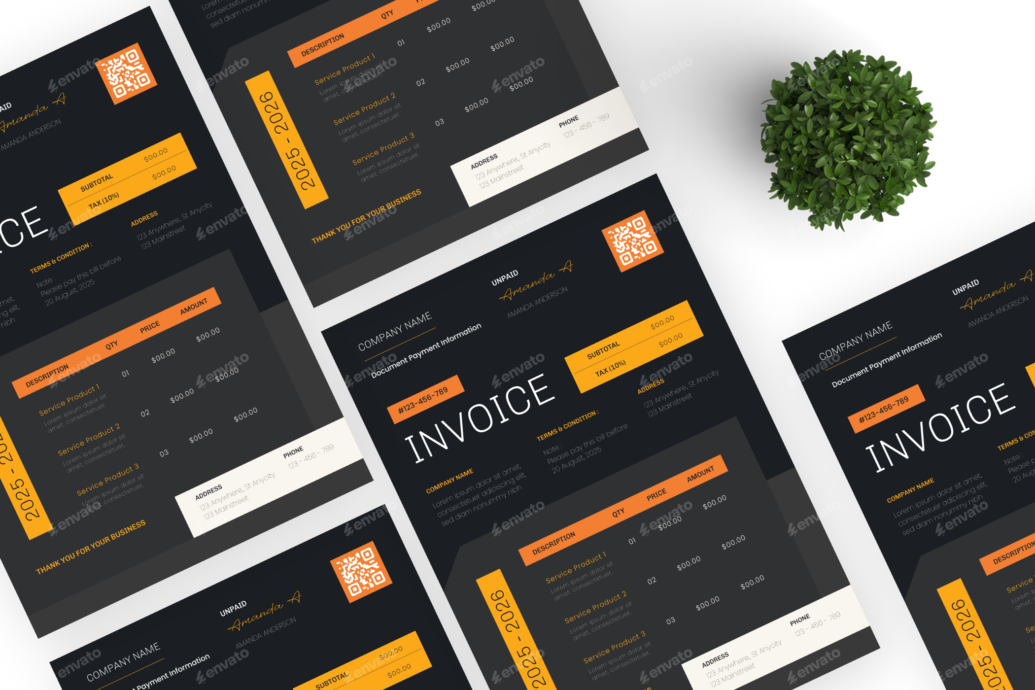 Navy Payment - Invoice, Print Templates | GraphicRiver