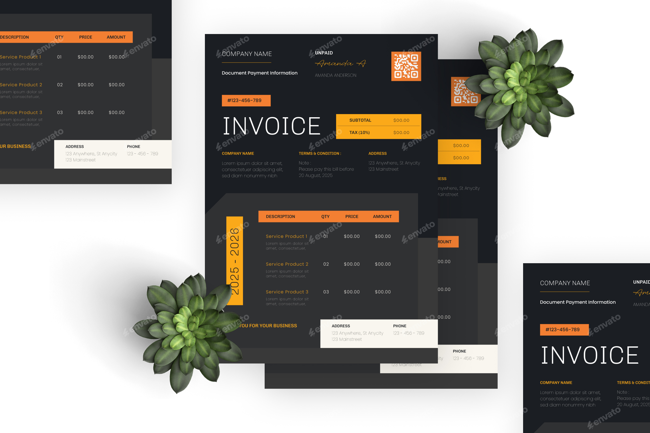 Navy Payment - Invoice, Print Templates | GraphicRiver
