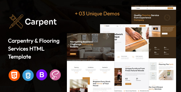 Carpent | Carpentry, Woodworks & Flooring Services HTML Template by ...