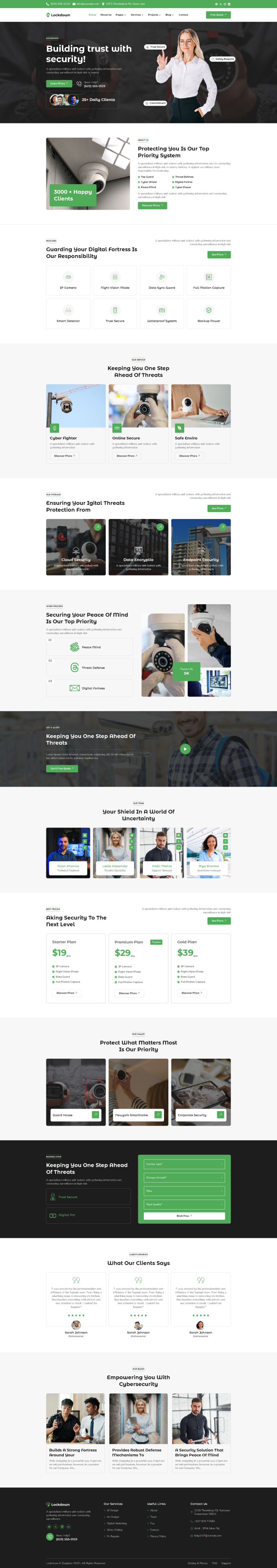 Lockdown - CCTV & Security Elementor Template Kit by starplate | ThemeForest