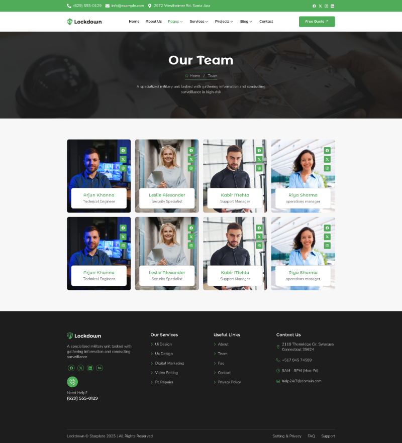 Lockdown - CCTV & Security Elementor Template Kit by starplate | ThemeForest
