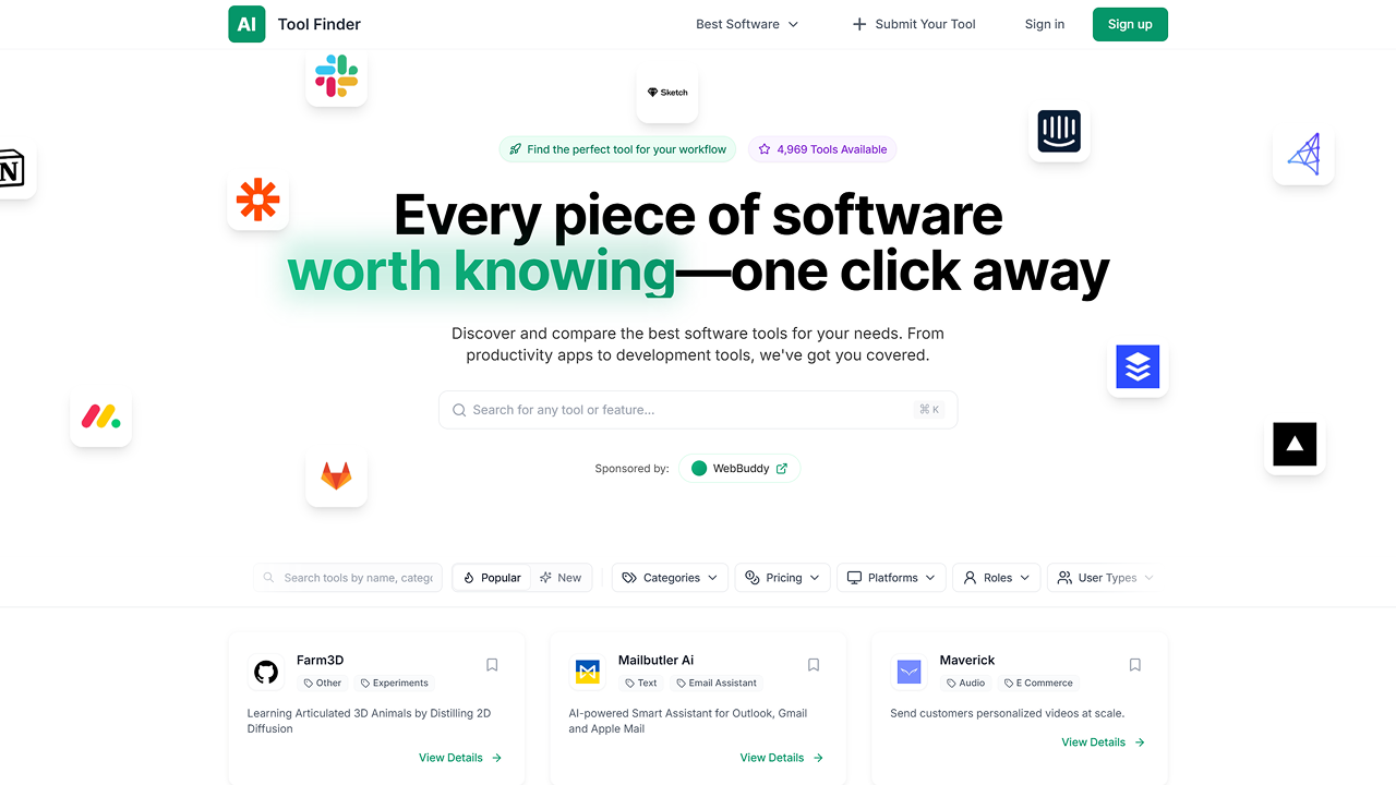 Ai Tools Finder Script - Codeintra