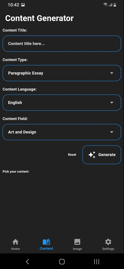 AI Image and AI Content Generator Android App Full Kit by harshanabhagya