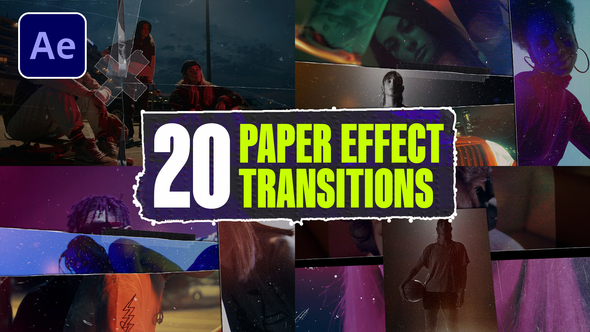 Paper Effect Transitions, After Effects Project Files | VideoHive