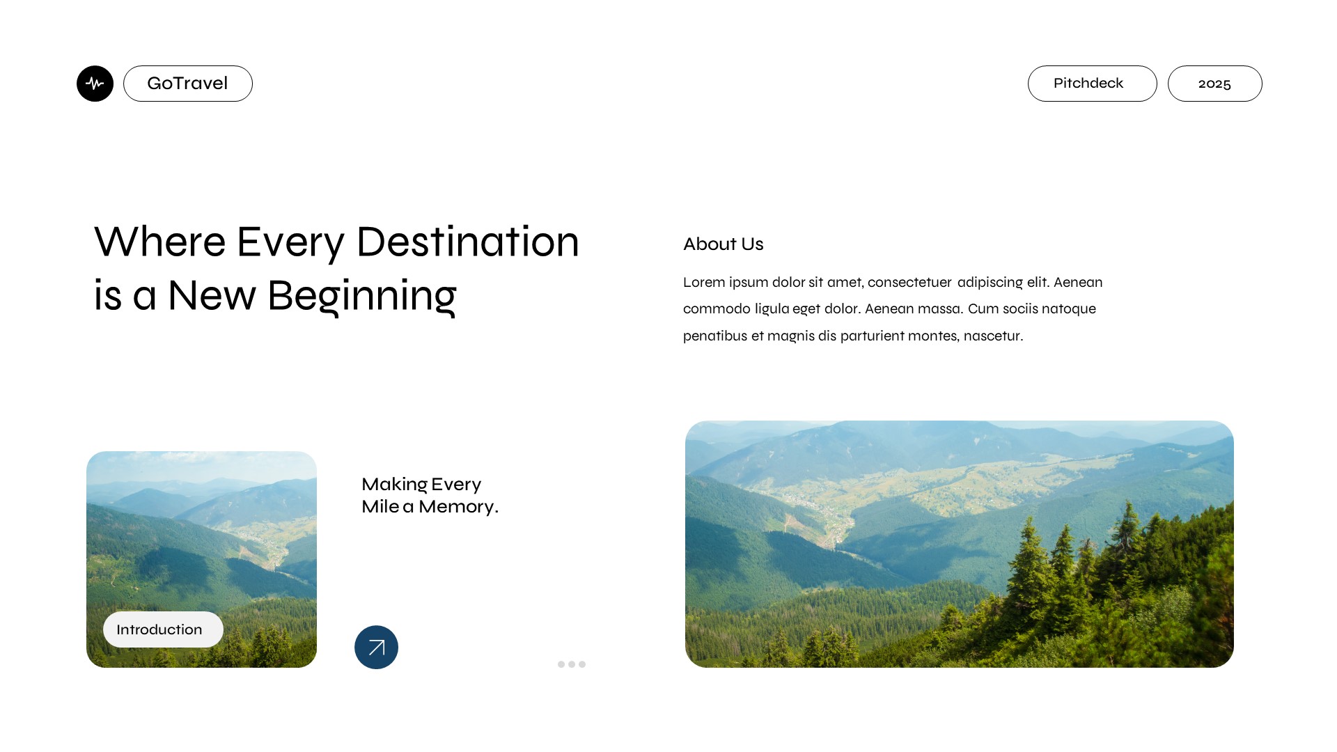 White Midnight Blue UI UX Travel Agency Company Profile, Presentation ...