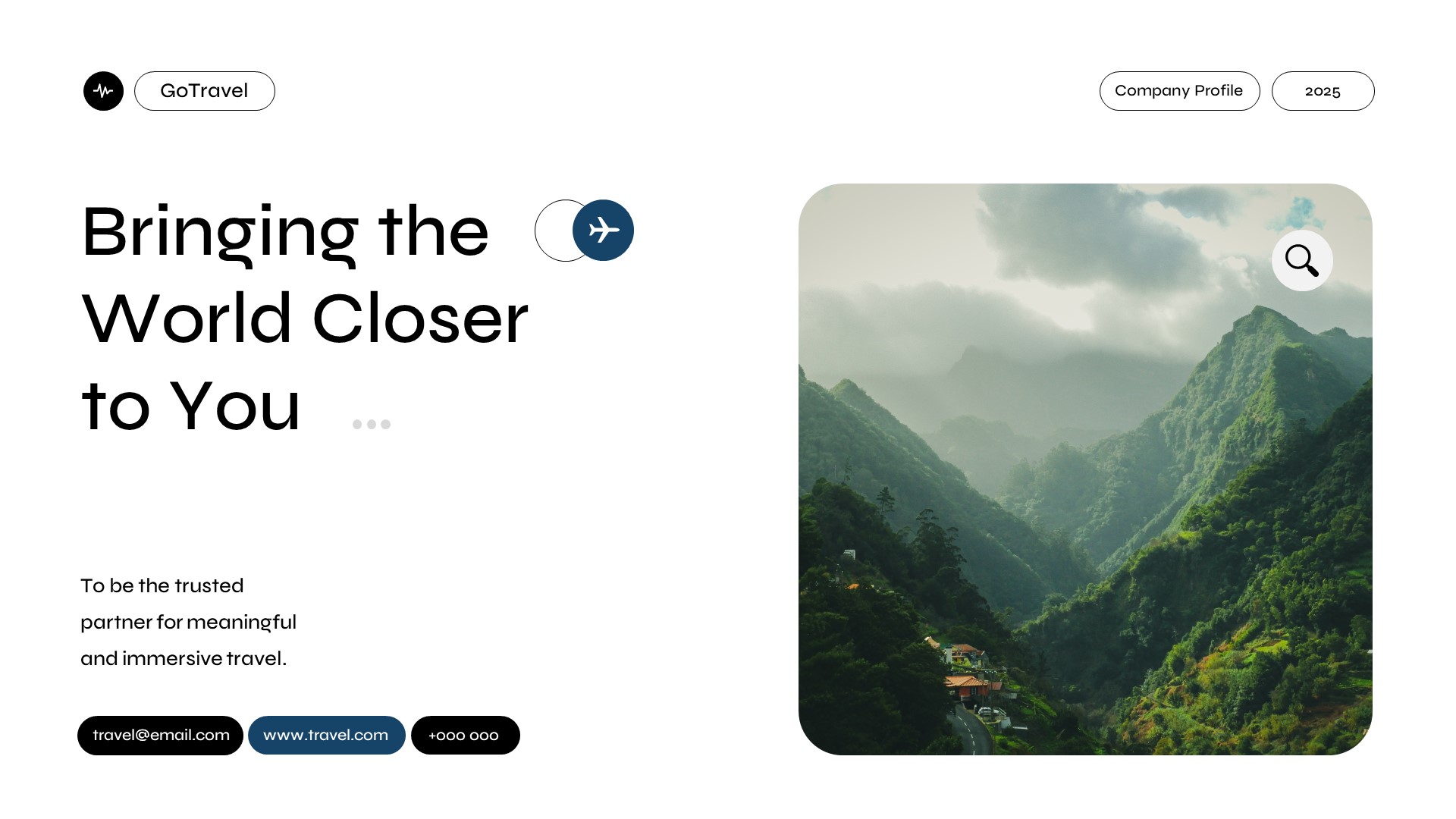 White Midnight Blue UI UX Travel Agency Company Profile, Presentation ...