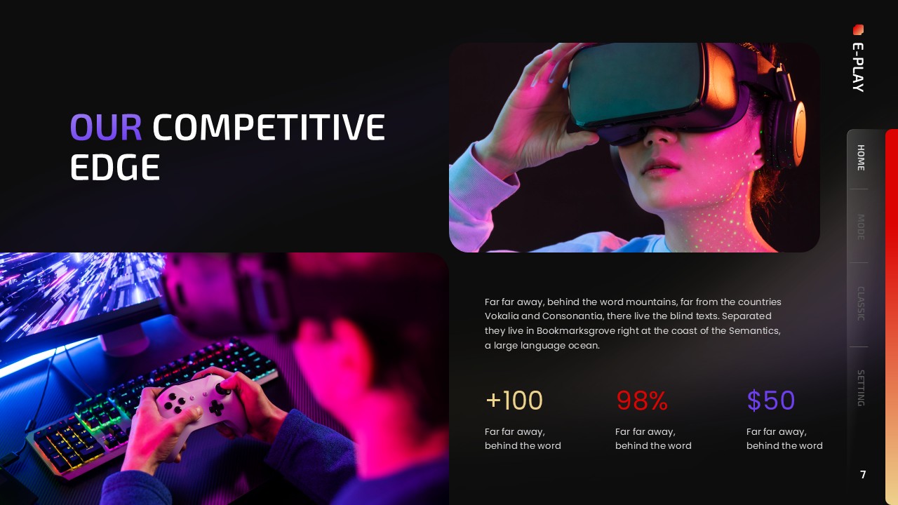 E-Play Esport Gaming Presentation PowerPoint Template, Presentation ...