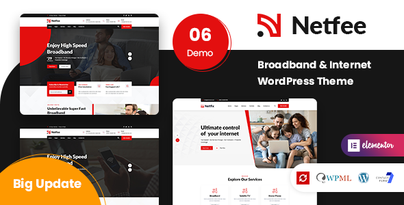 Netfee - Broadband and Internet WordPress Theme by themecrafters ...