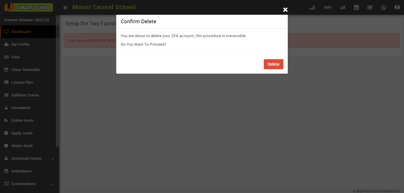 Smart School Two Factor Authentication by QDOCS | CodeCanyon