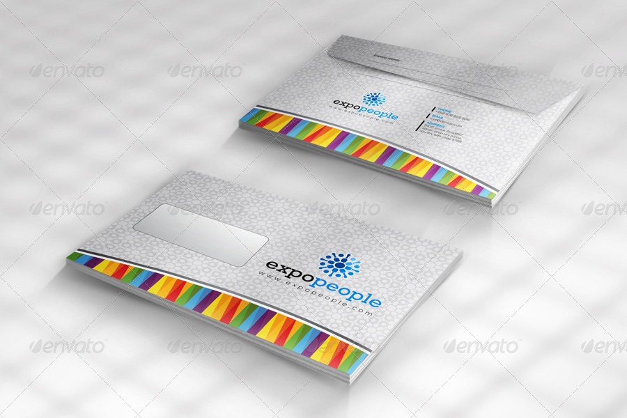 ExpoPeople Corporate Official Envelope Pack , Print Templates ...