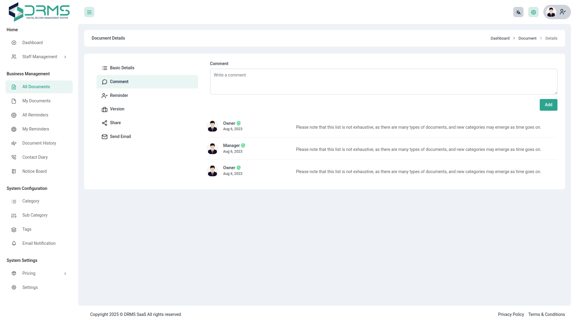 DRMS SaaS - Digital Record Management System by smartwebinfotech | CodeCanyon