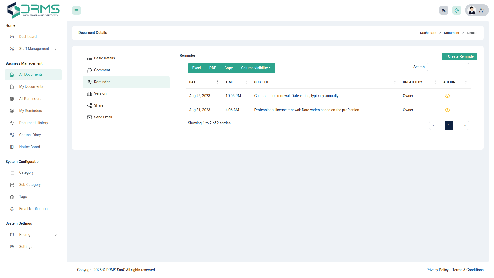 DRMS SaaS - Digital Record Management System by smartwebinfotech | CodeCanyon