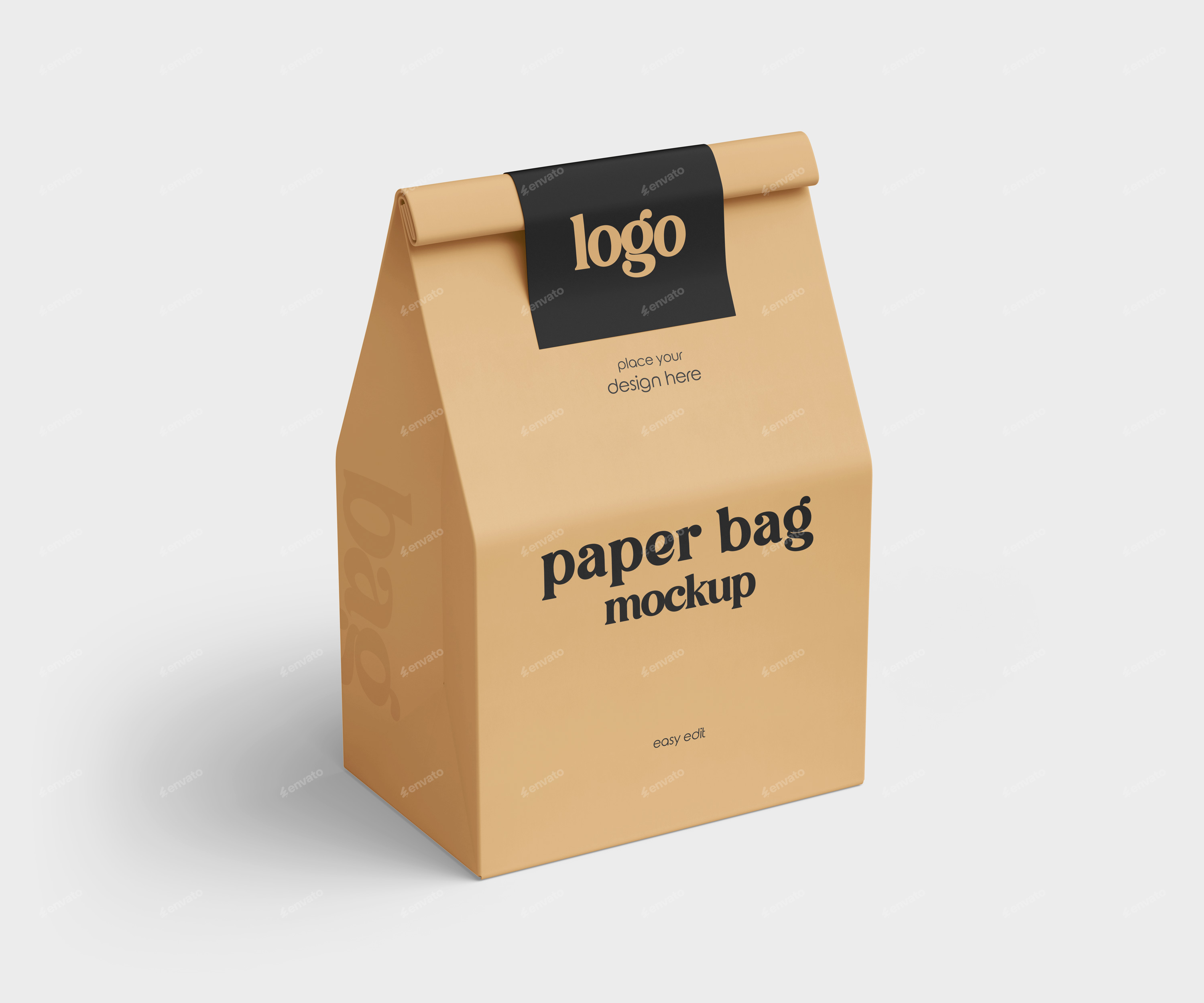 Paper Bag with Label Mockup Set, Graphics | GraphicRiver