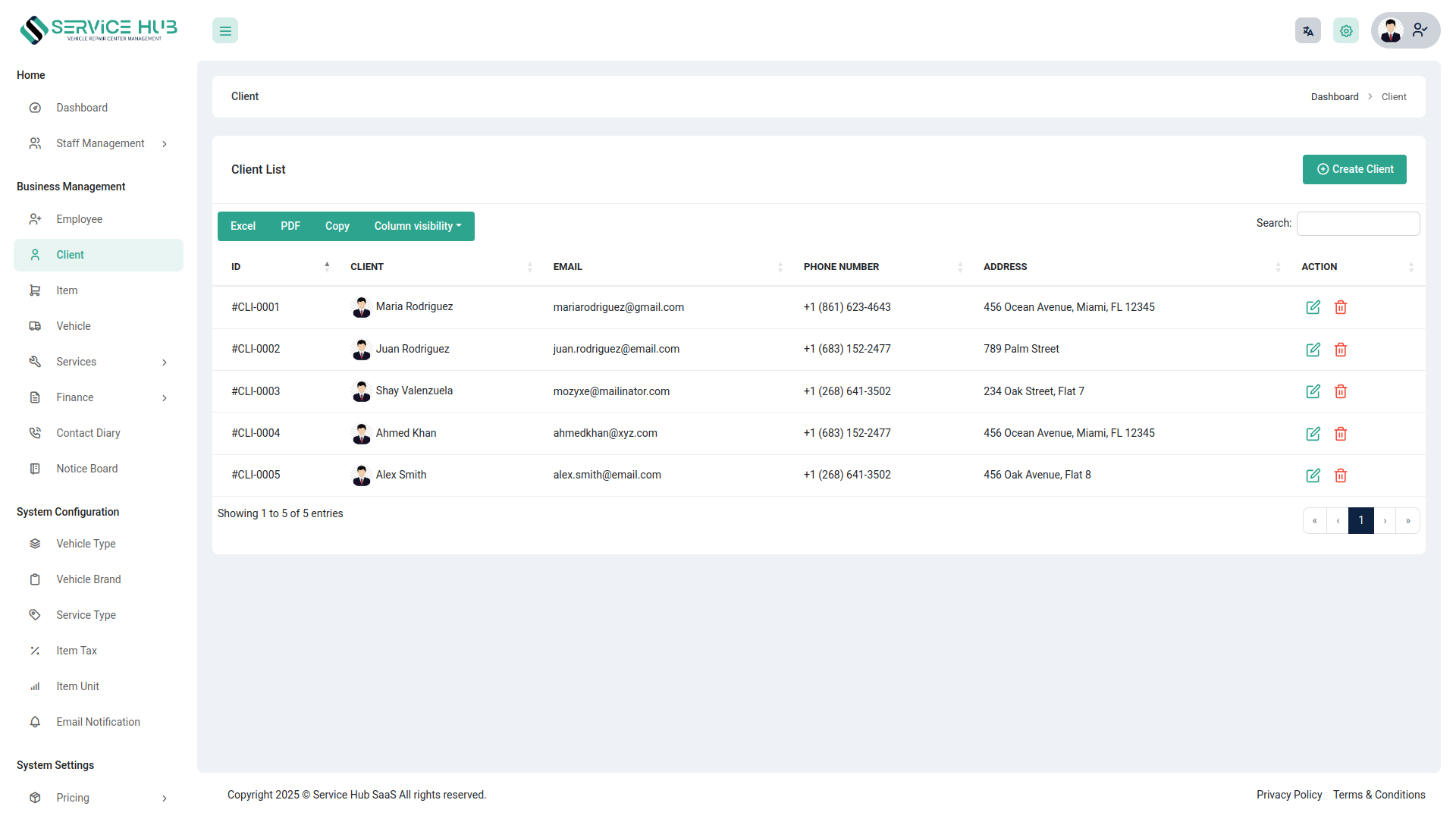 Service Hub SaaS - Vehicle Repair Center Management by smartwebinfotech