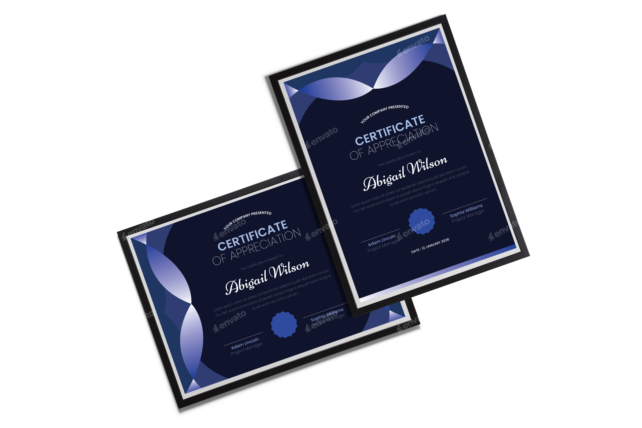 Blue Gradient - Certificate, Print Templates | GraphicRiver