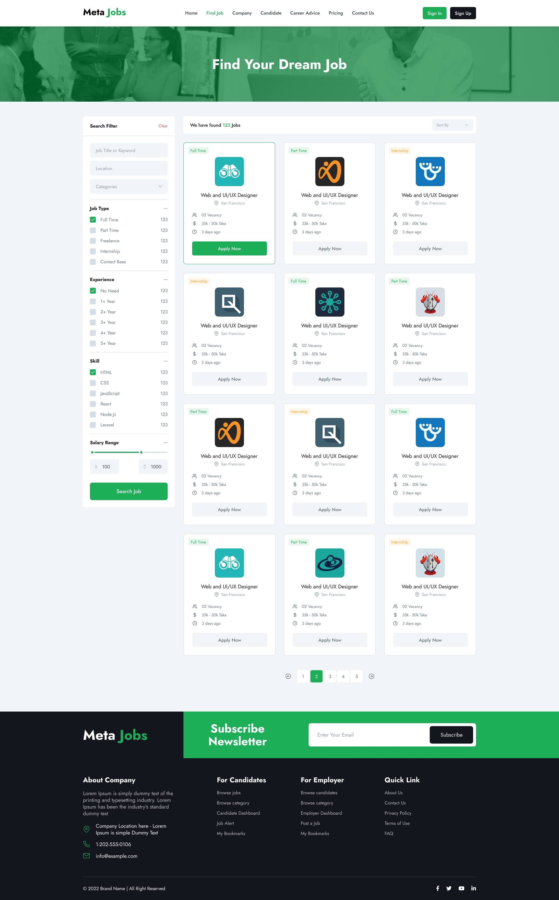 Metajob- Fullstack Job Board App with Nextjs by JS_Template | CodeCanyon