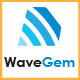 Wave Gem Logo, Logo Templates | GraphicRiver