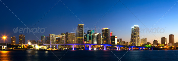 Miami skyline panorama Stock Photo by dibrova | PhotoDune