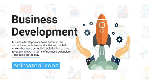 Business Development Icons, After Effects Project Files | VideoHive