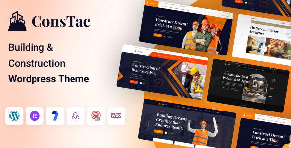 ConsTac - Construction & Building WordPress Theme Multipurpose by webnextpro