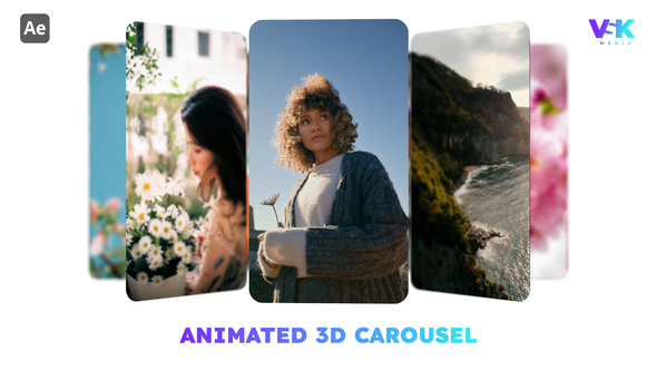 Animated 3D Carousel | After Effects, After Effects Project Files ...