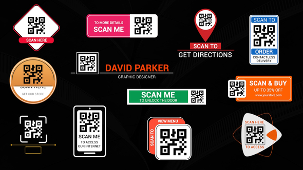 QR Code Titles, Premiere Pro Templates | VideoHive