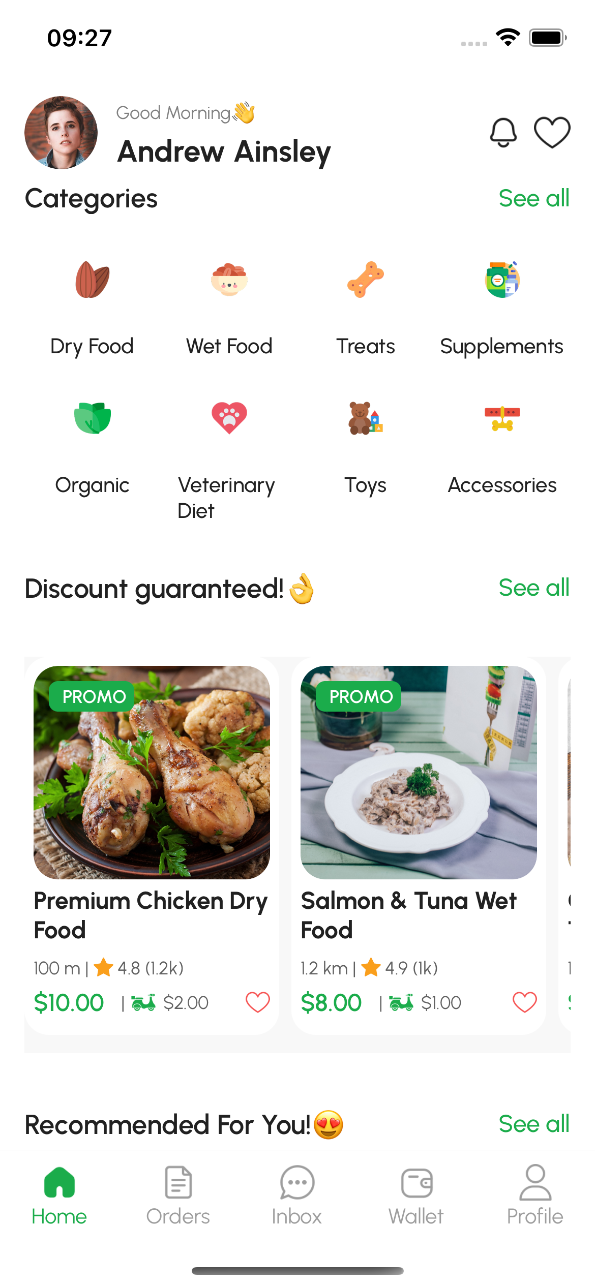 Taily - Pet Food Delivery React Native CLI App Ui Kit by lalastudio12