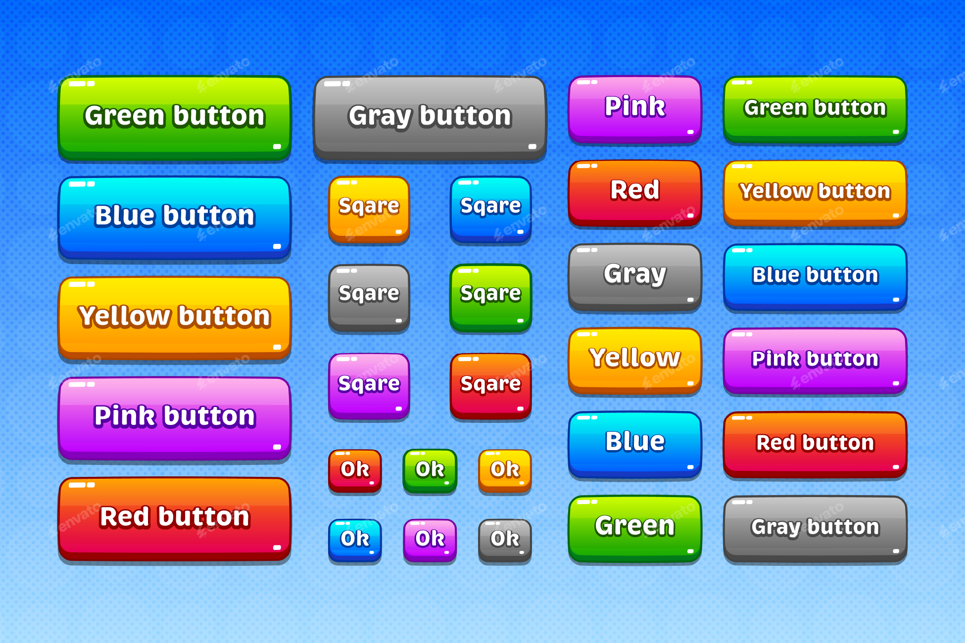 Game UI pack for mobile casual game, Game Assets | GraphicRiver