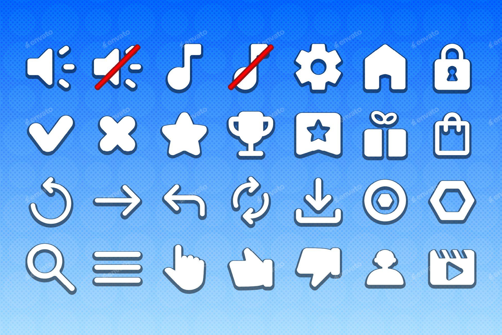 Game UI pack for mobile casual game, Game Assets | GraphicRiver