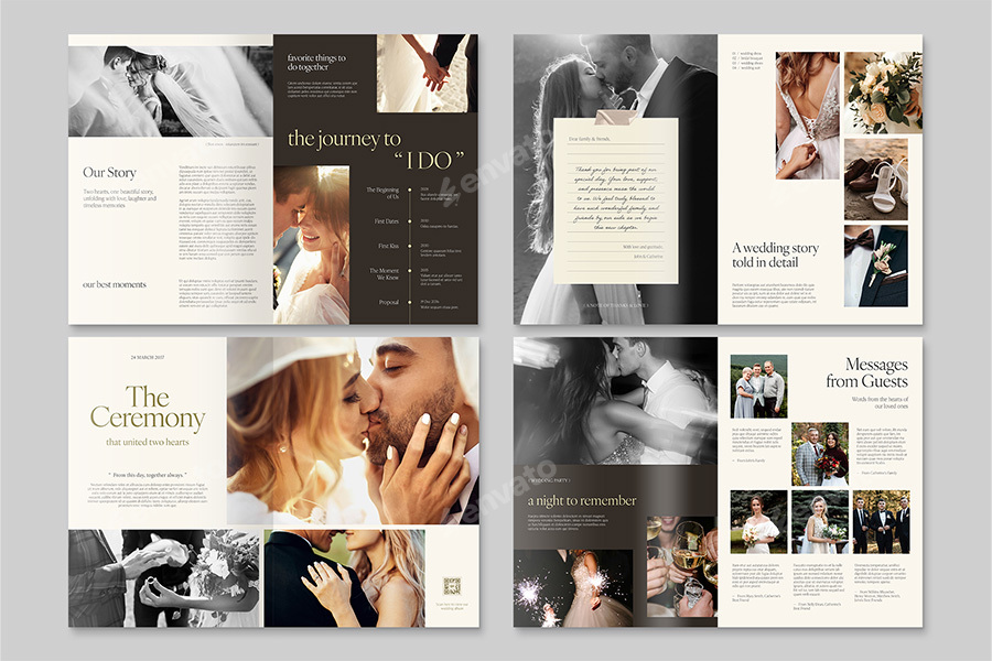 Wedding Day Magazine Template, Print Templates | GraphicRiver