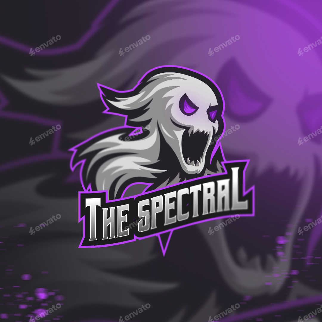 Spectral – Bold and Modern Ghost Logo for Esports Logo, Logo Templates